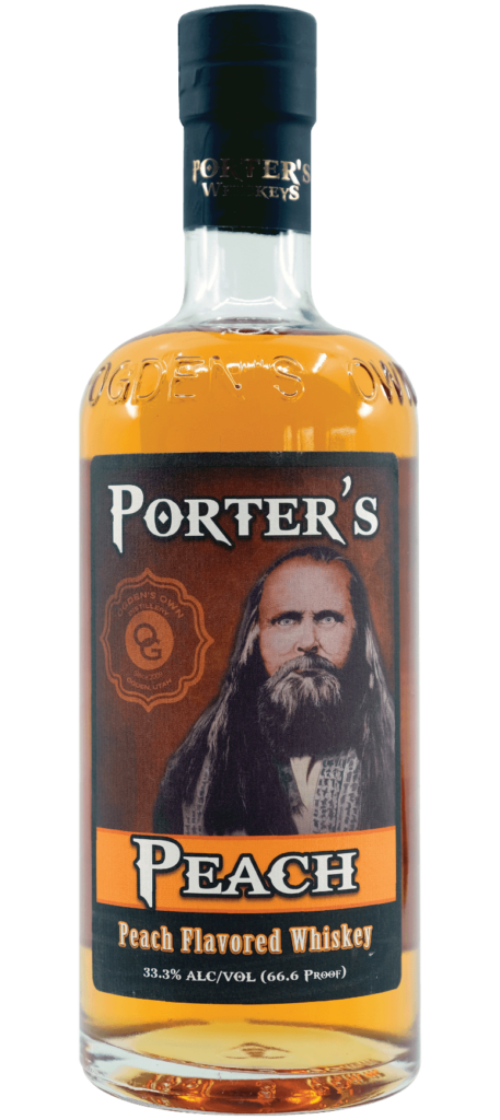 Porter's Peach Whiskey - Ogden's Own Distillery